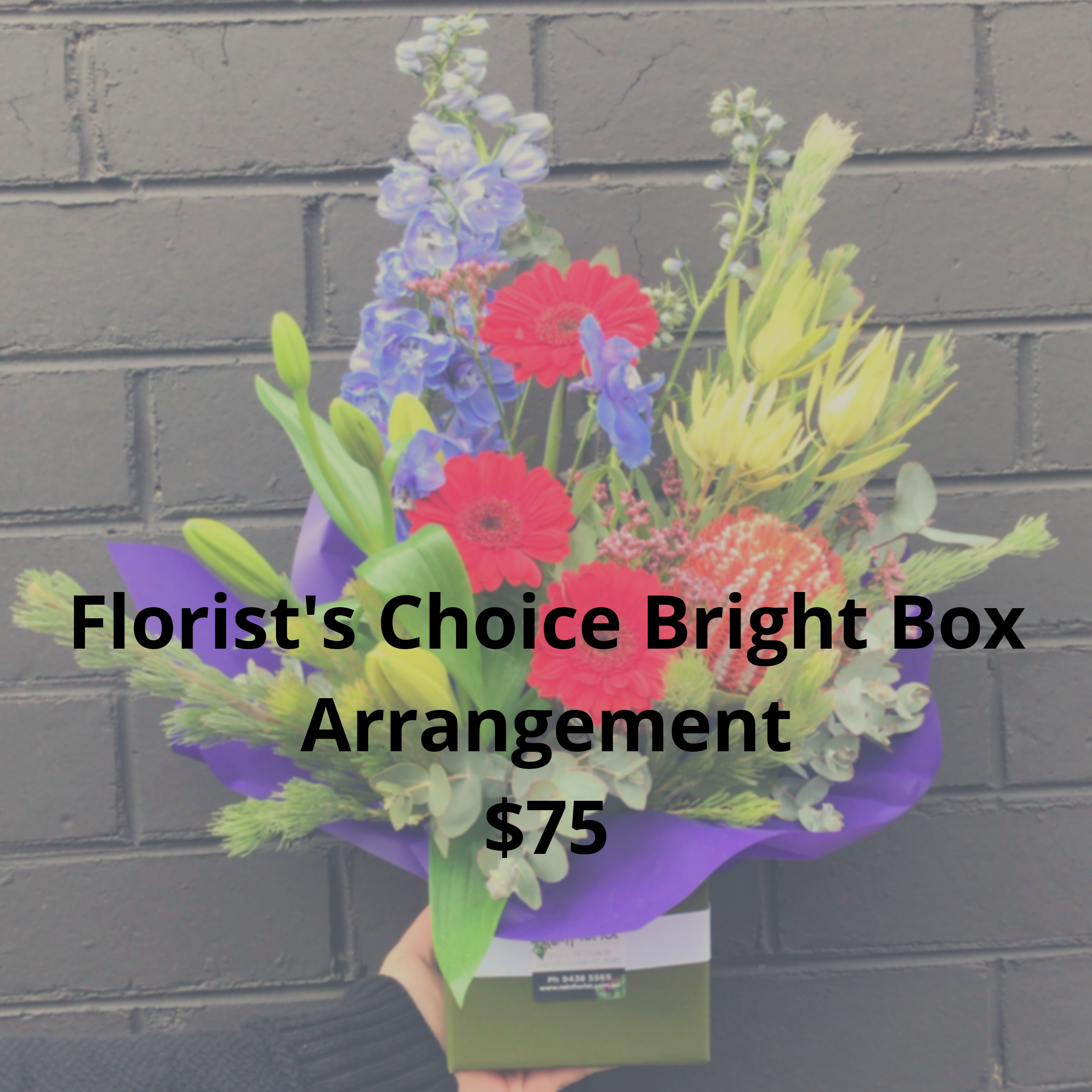 Medium Florists Choice Box arrangement – Rainflorist